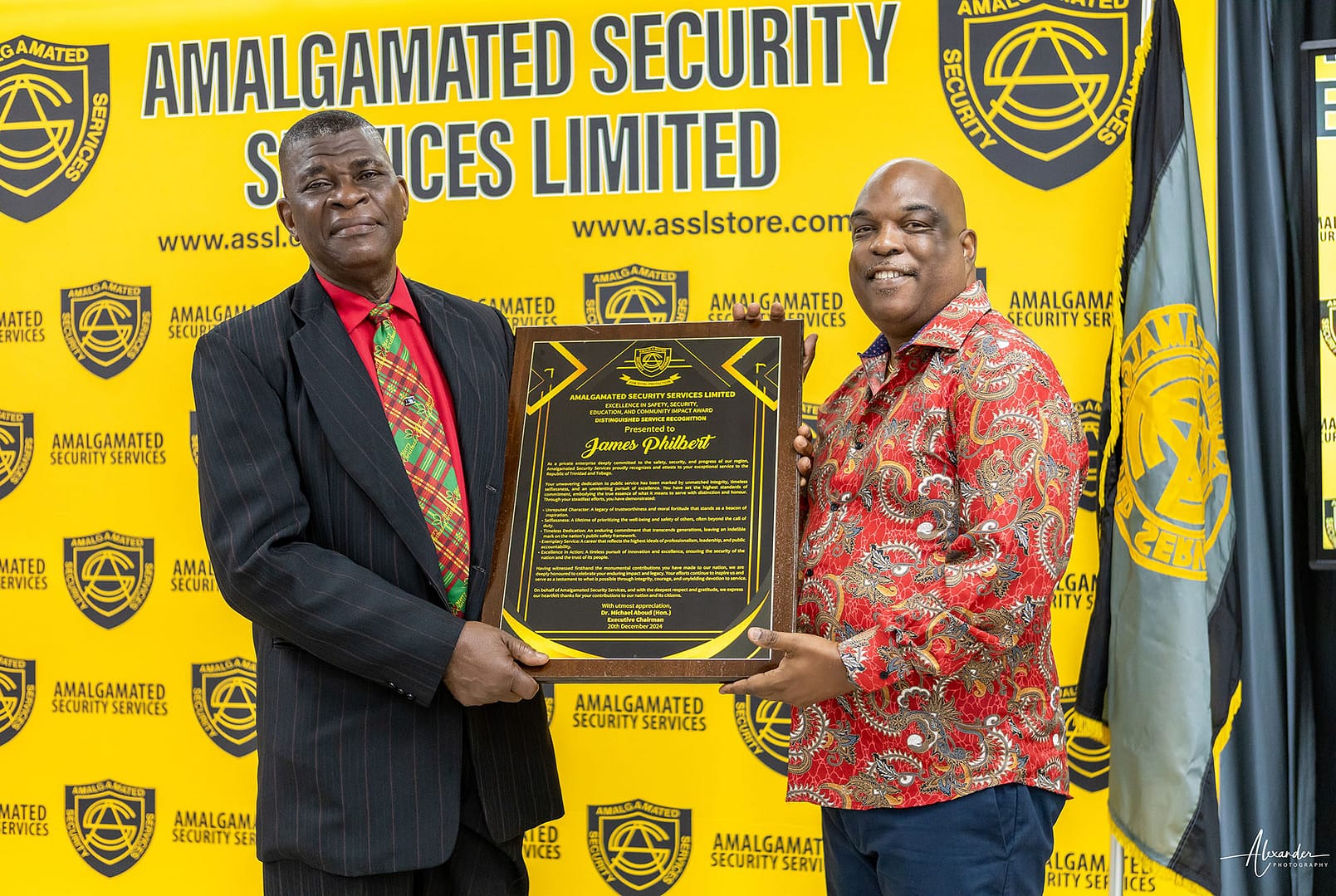 Distinguished Service Recognition - James Philbert - Amalgamated ...