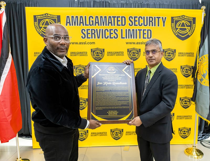 Distinguished Service Recognition - Ian Kevin Ramdhanie - Amalgamated ...